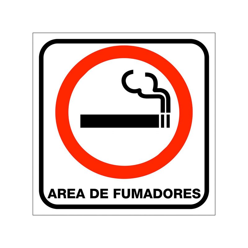 Área de Fumadores - LUM - Fábrica de Señalética - Apizaco