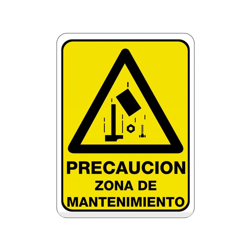 Precaución Zona de Mantenimiento - LUM - Fábrica de Señalética - Apizaco