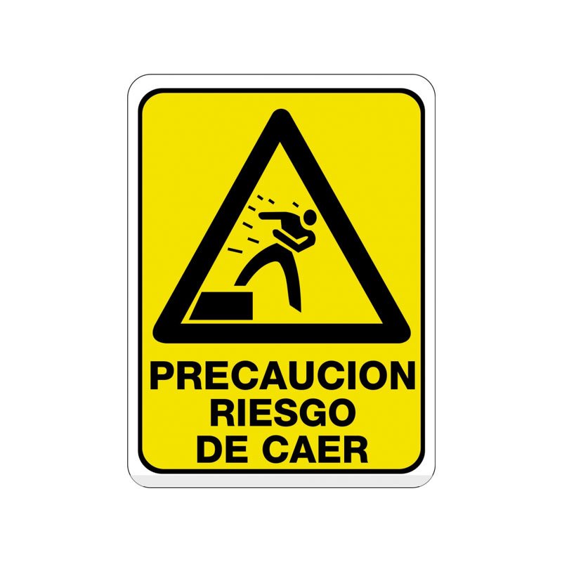 Precaución riesgo de caer - LUM - Fábrica de Señalética - Apizaco
